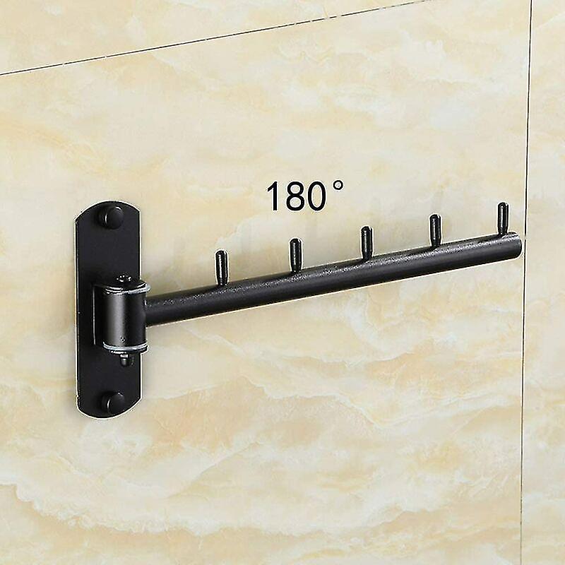 Stainless Steel Clothes Hanger With Swing Arm Support Bars Wall Mounted ...