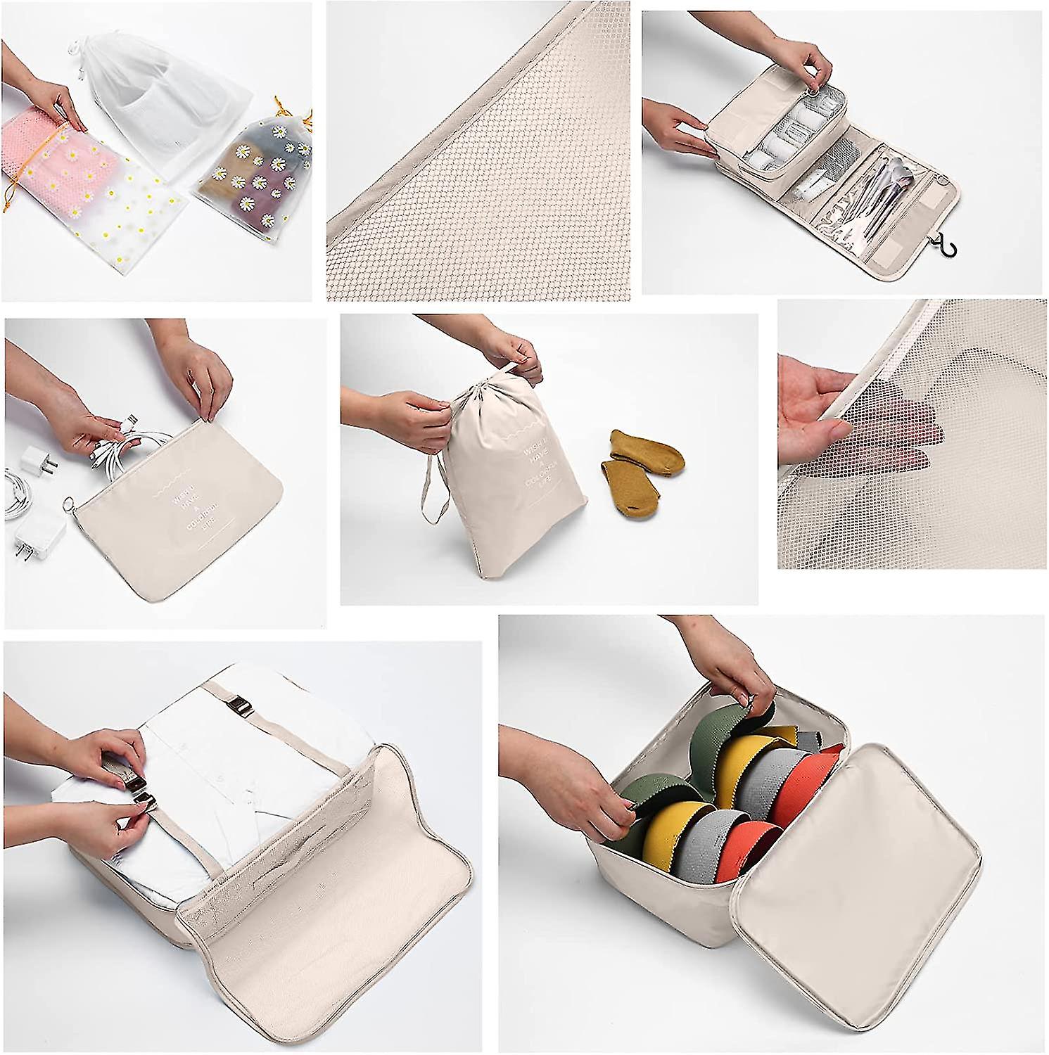 Suitcase Organizer Set With 10 Packing Cubes Suitcase Organizer Set ...