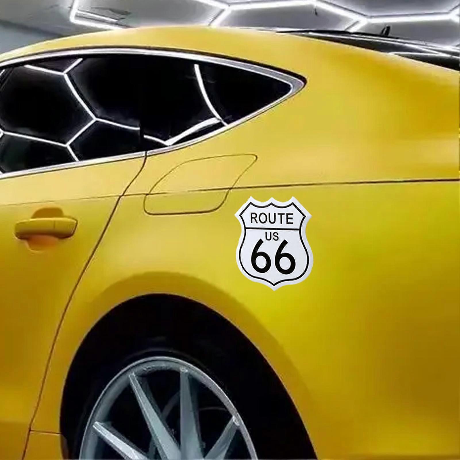 Vinyl Sticker Long-term Durability 3D Process Design Aluminum Route 66 ...