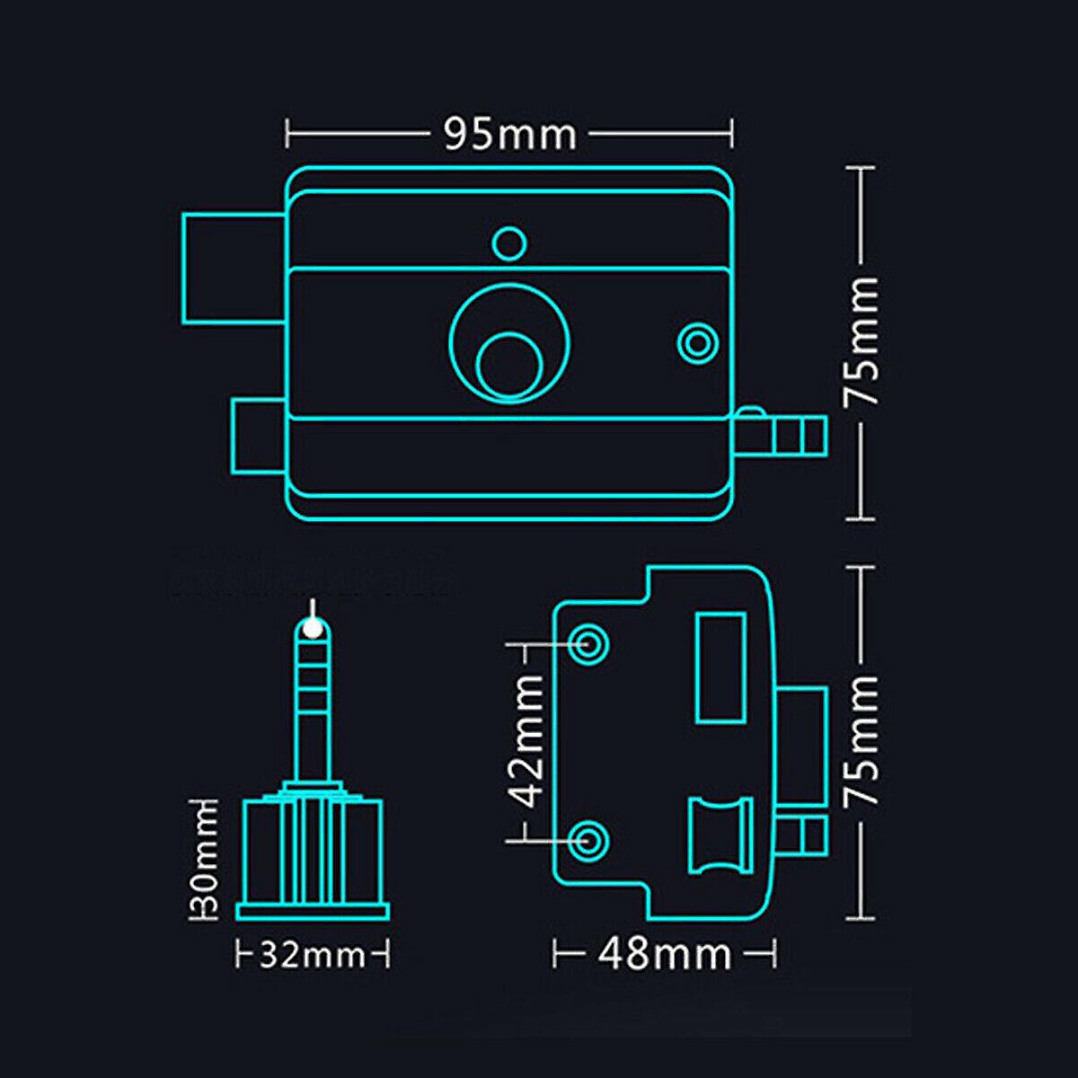 Heavy Duty Lock Security Door Lock Dead Bolt Lock with 3 Keys for Front ...
