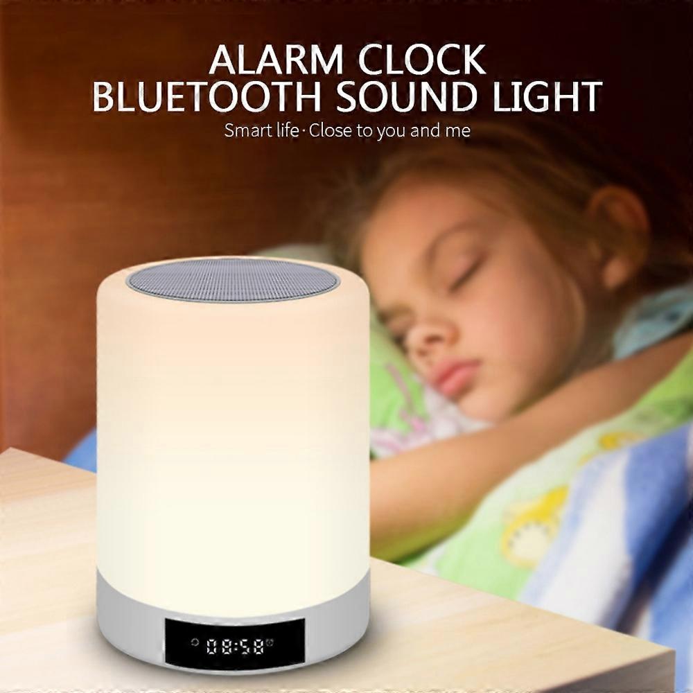 Bluetooth Music Speaker LED Night Light Touch Sensor with BT Speaker ...