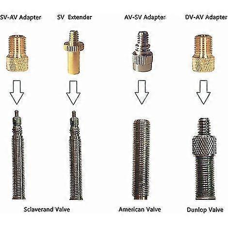 Pump Valve Adapters Bicycle Valve Bicycle Valve Connectors Bicycle ...