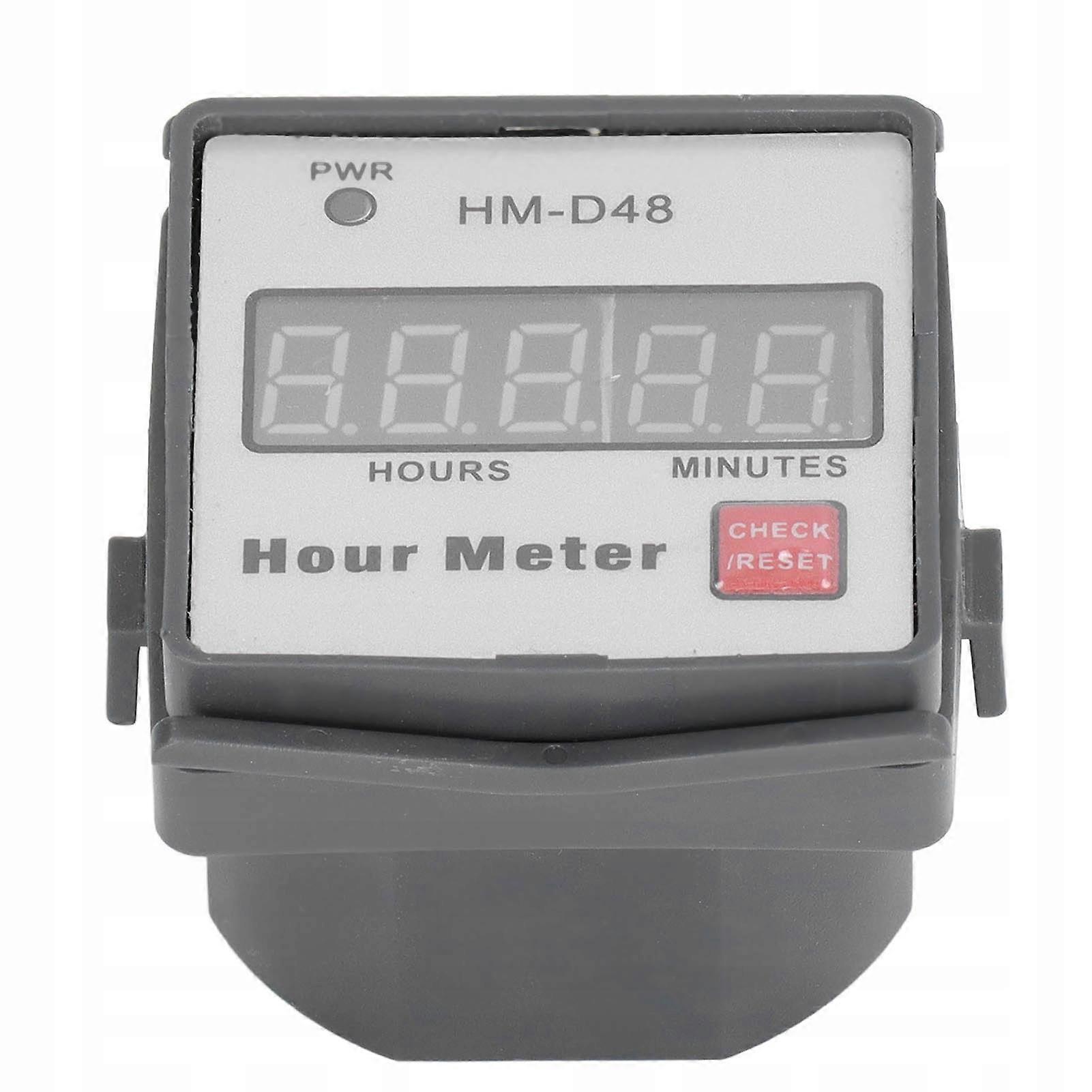 Hm-d48 Hour Meter 0999.99h Timer For Lawn Mower Farm Tractor Motor Equipment ft | Fruugo UK