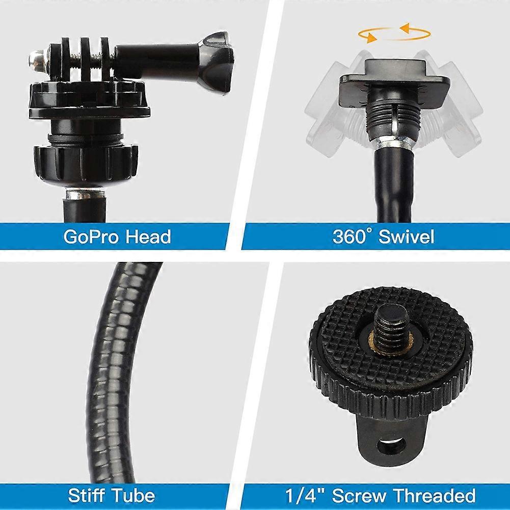 Webcam Stand 25 Inch Flexible Desk Mount Clamp Gooseneck Stand for ...