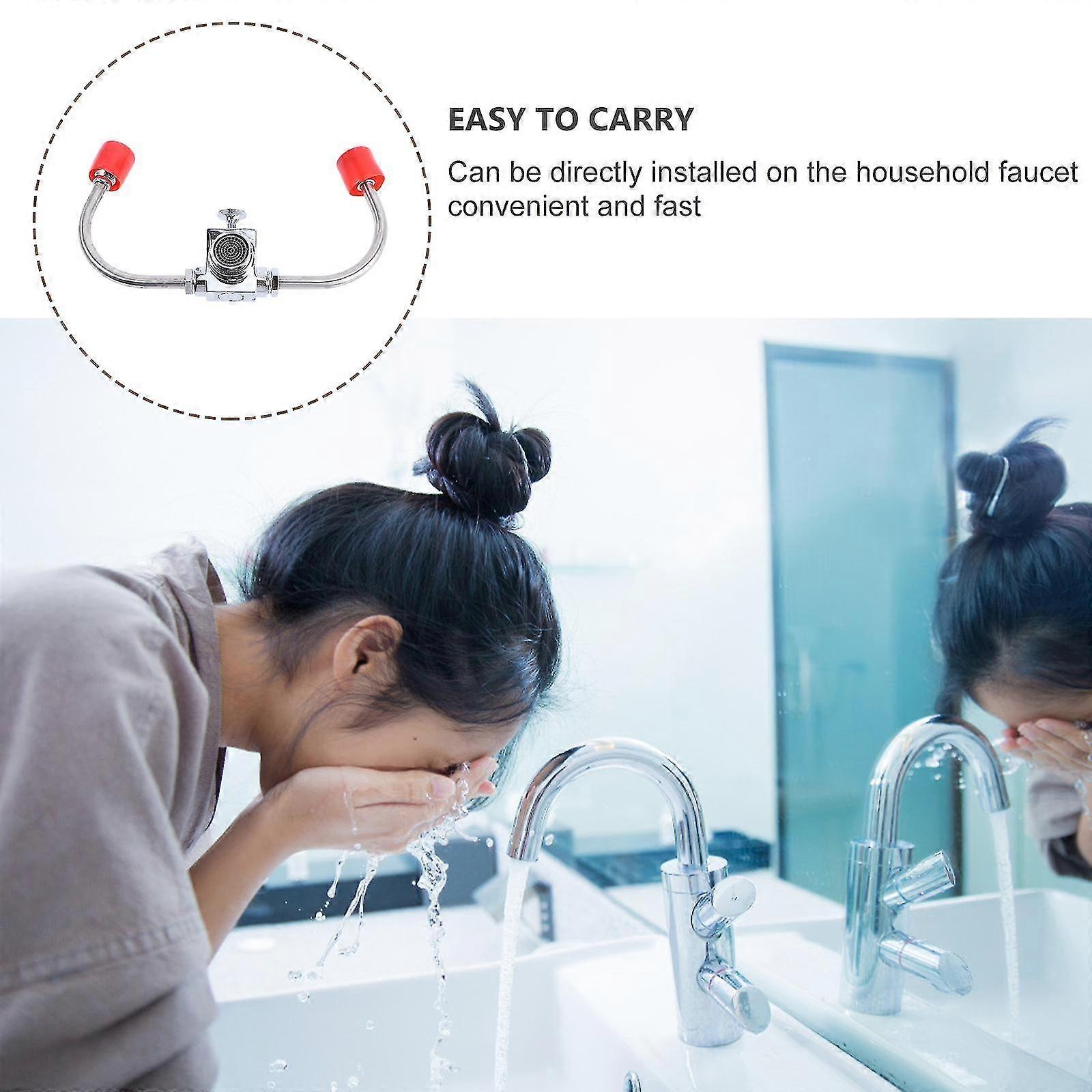 Eye Wash Station With Covers Faucet Mounted Eyewash Station Sink ...