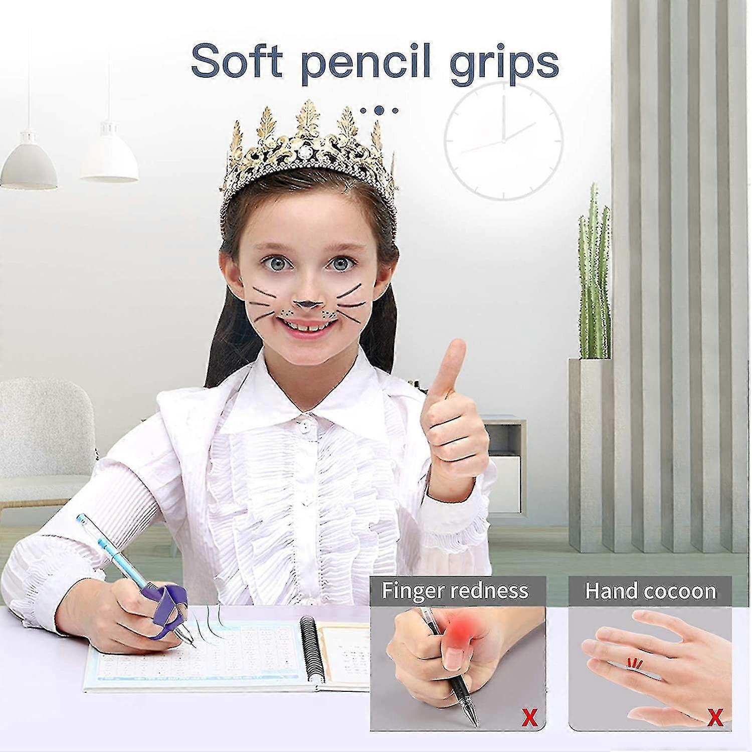 Kids 5 Fingers Pencil Posture Correction Writing Aid Grips,4pcs | Fruugo UK