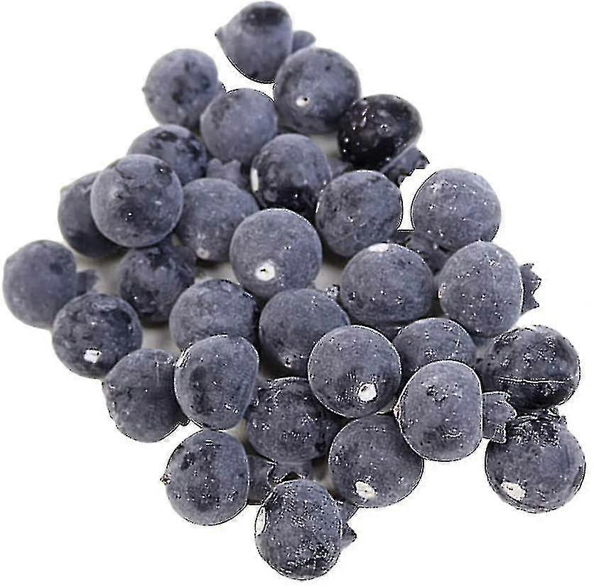 Artificial Blueberry 50pcs Fake Blueberries Artificial Fruits Lifelike ...