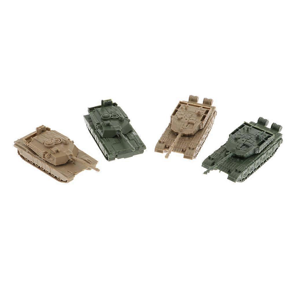16 Pieces 4D Modern Tank Model 1:144 Color Heavy Tank Sand Table Model ...