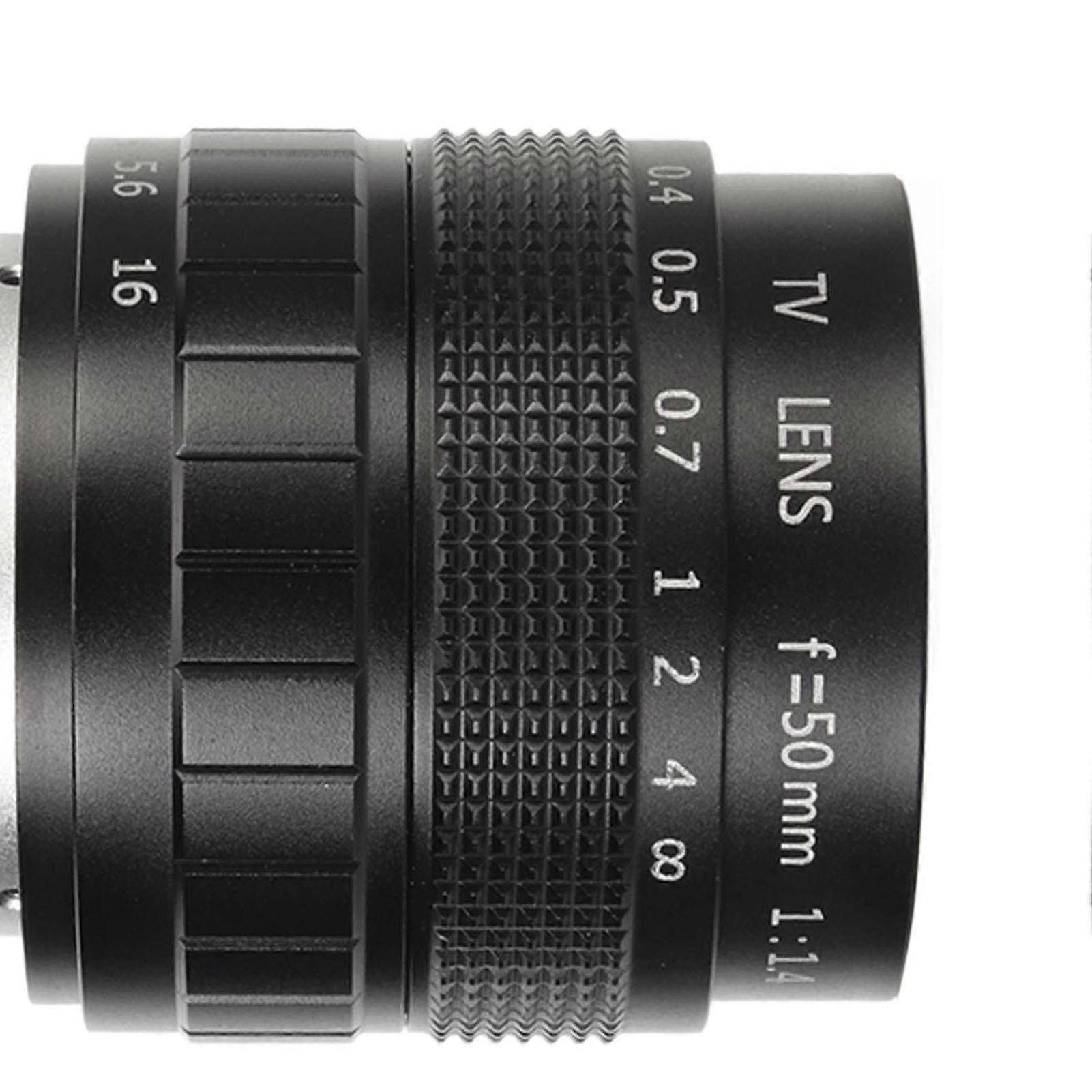 50mm Manual Focus Prime Lens F1.4 C 2/3inch Large Aperture Fixed Focus ...