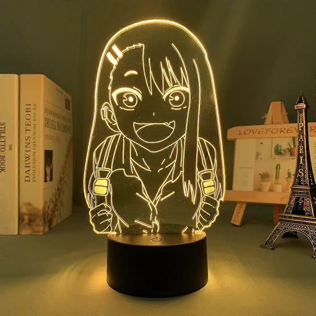 Anime Don't Toy with Me Miss Nagatoro Figure LED lamp 3D Night Light ...