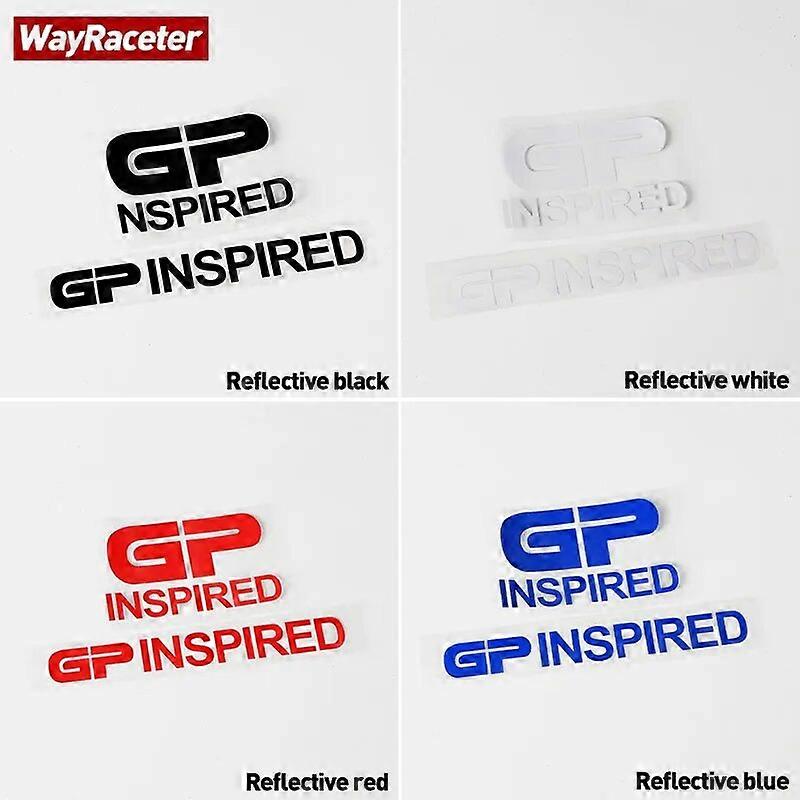 Car Interior 1 Pc Reflective GP Logo Vinyl Decal Car Hood Head Trunk ...