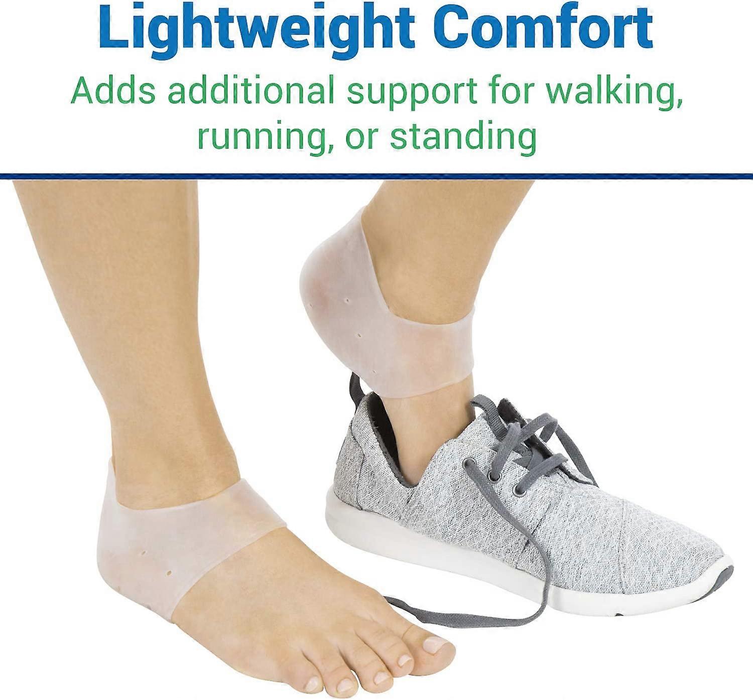 2 Pairs Gel Heel Protectors - Silicone Gel Guard for Women and Men ...