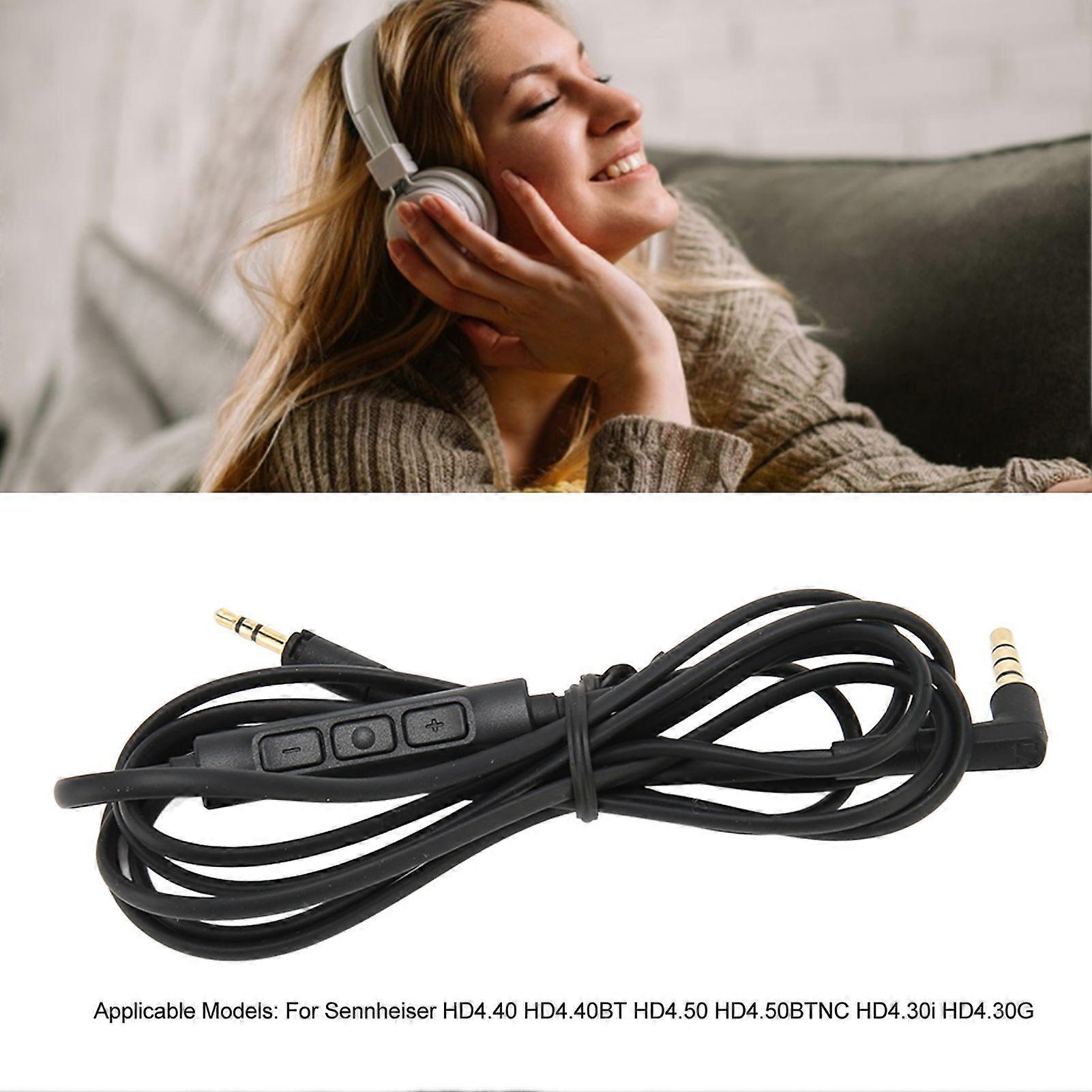 Replacement Headphone Cable with Mic Remote Volume Control for ...