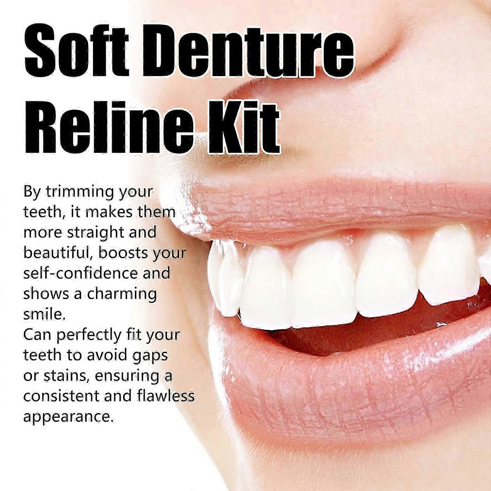 Soft Denture Reline Kit,Denture Repair Kit,False Teeth Set,Denture ...