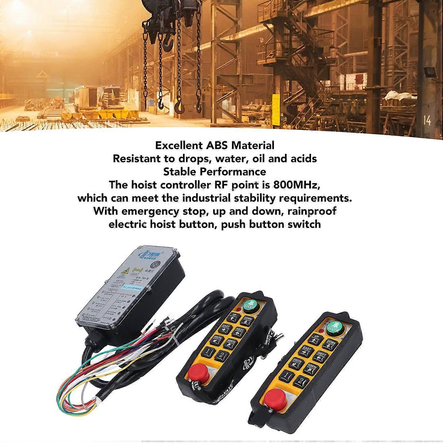 Industrial Remote Control Waterproof Dual Handle Electric Lift Wireless ...