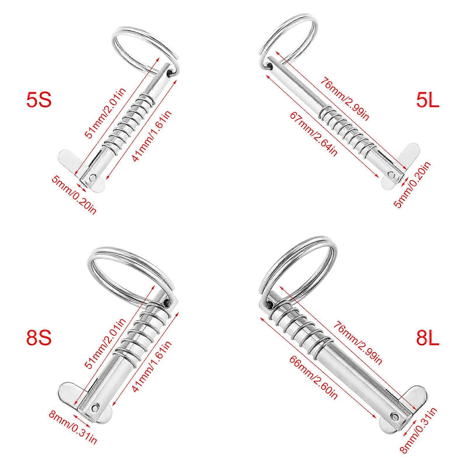 Bimini Pins Bimini Tops Hardware, Quick Release 316 Stainless Steel Pin ...