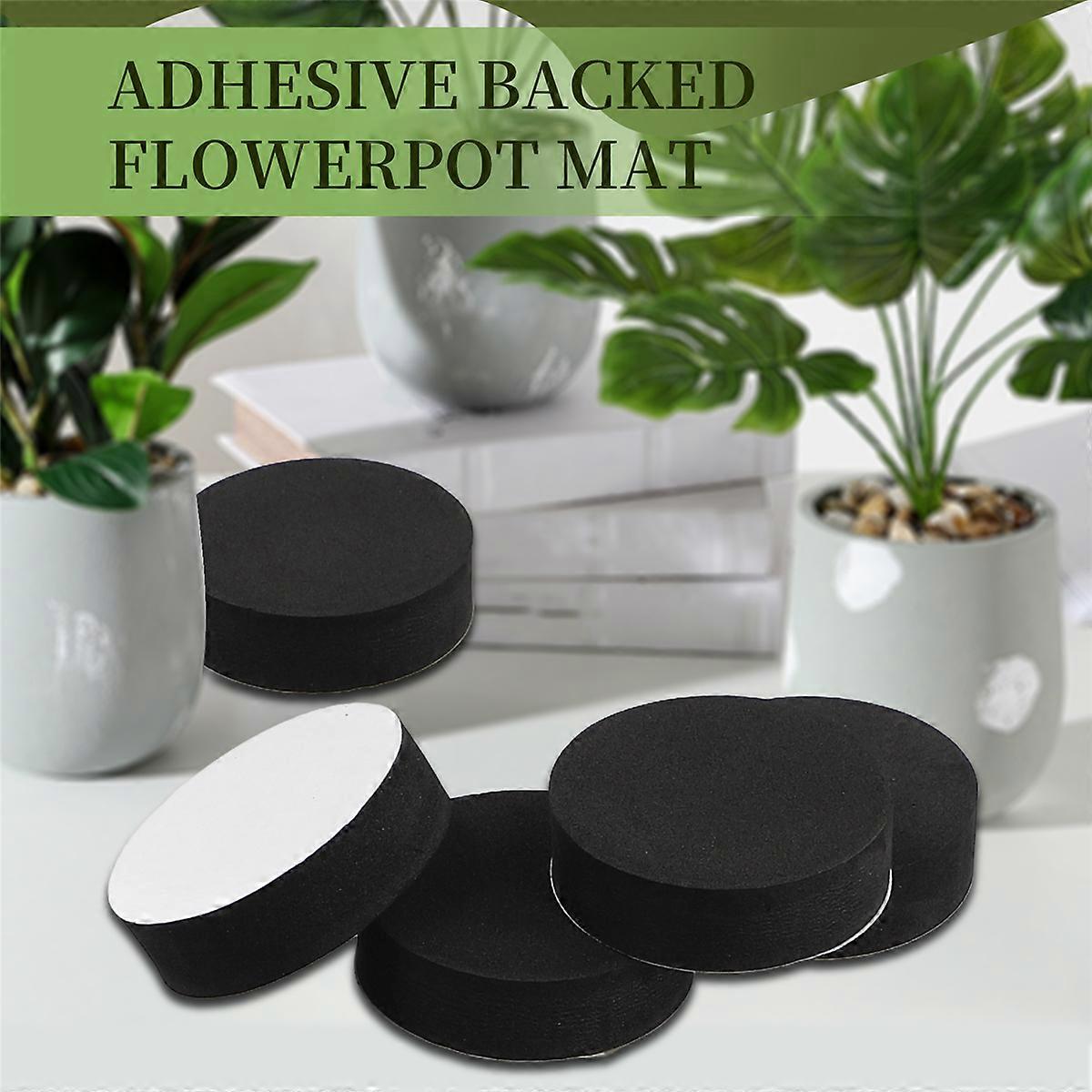 48Pcs Plant Pot Feet Risers Natural Rubber Flower Pot Mat Invisible Pot ...
