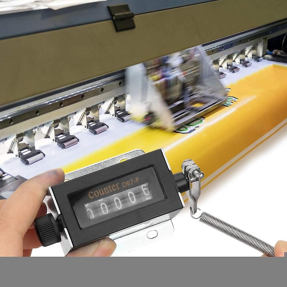 Mechanical Counter, D67f 5 Digit Counter 0-99999 Manual Mechanical ...