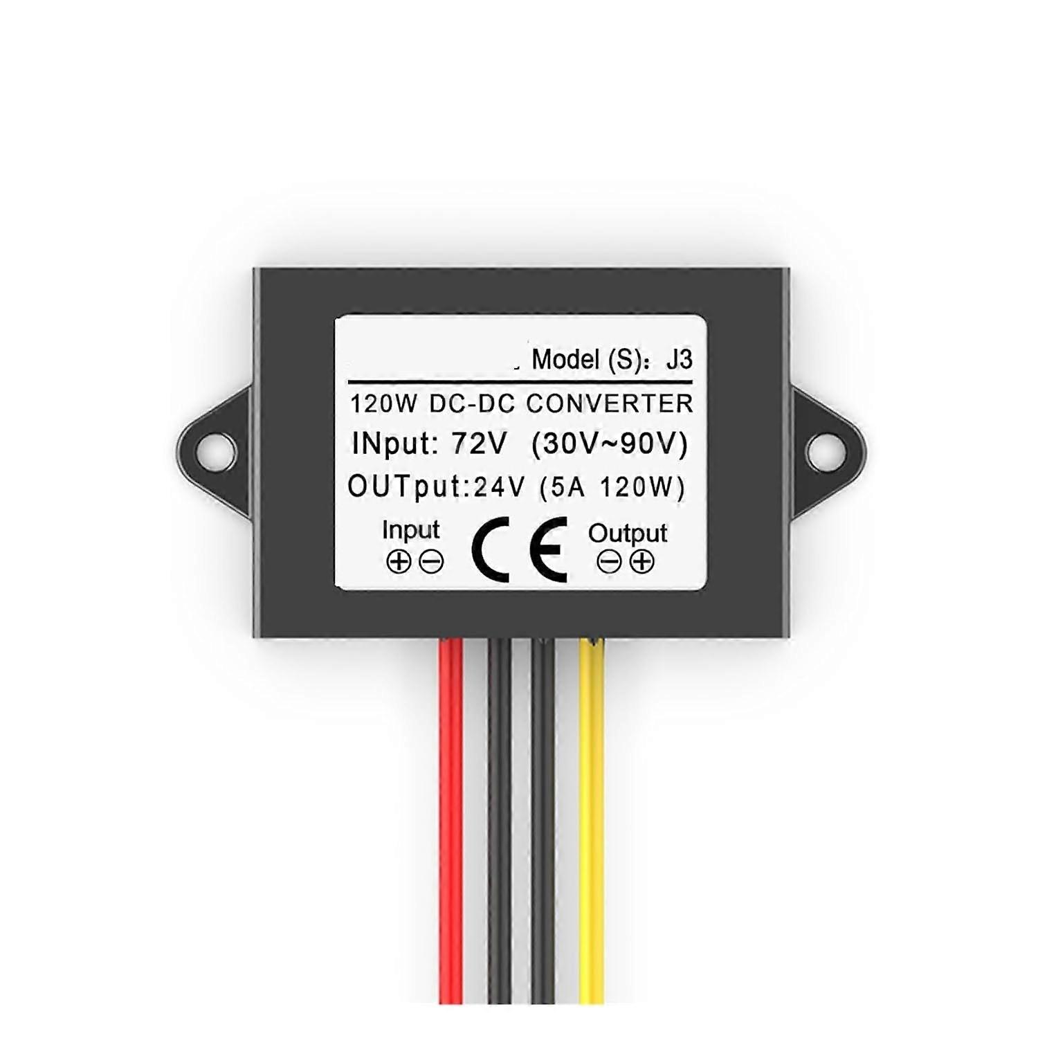 72V to 24V DCDC Buck Converter 5A, 30V90V Input Voltage Step Down Power ...