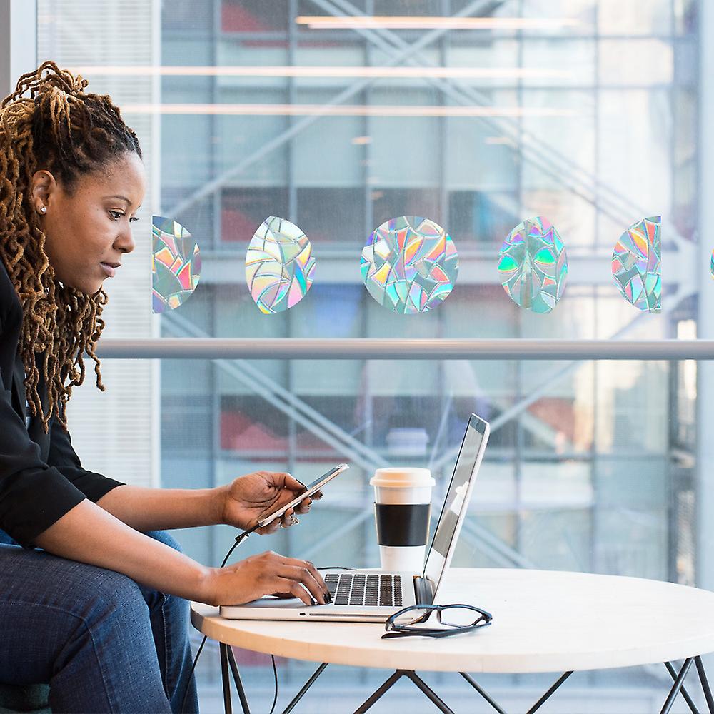 Ventana de fase lunar Pegas Anticolisión Pegatinas estáticas de vidrio ...