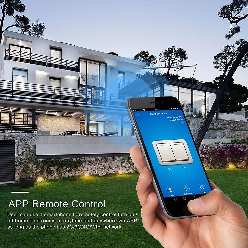 Wireless Switches WiFi Light Switch Smart Wall Compatible with Alexa ...