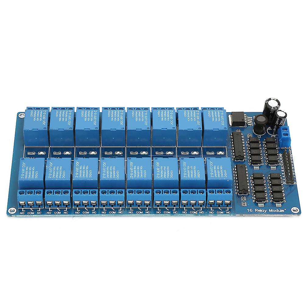 16-Channel 12V Relay Module Control Board with Optocoupler Protection ...