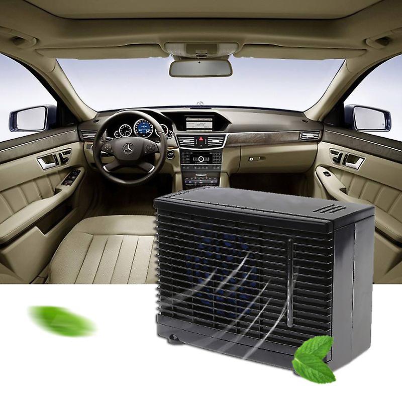 Adjustable 12V Car Air Conditioner Radiator Fan Water Ice Evaporative ...