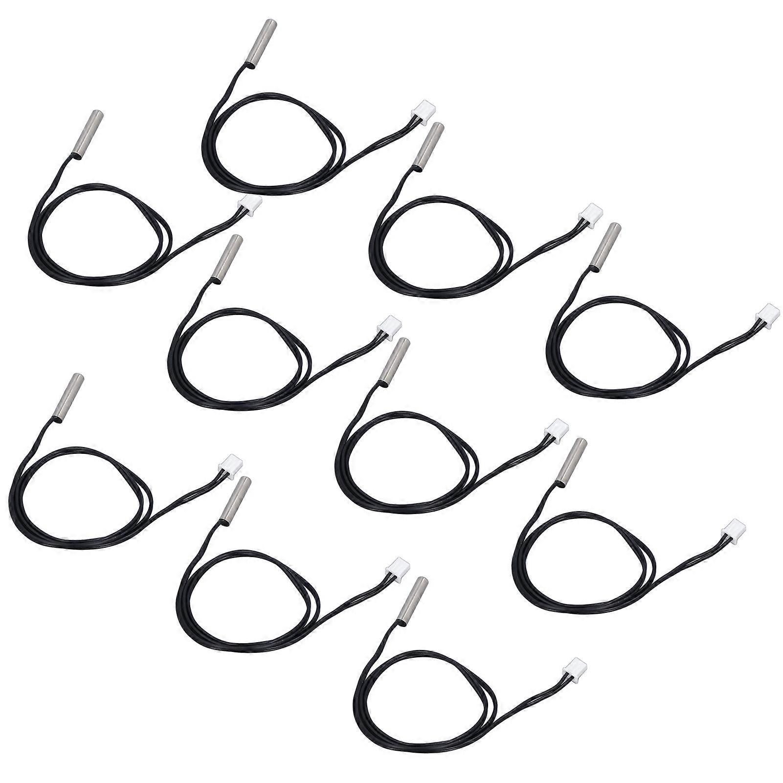 10Pcs Temperature Sensor Probe NTC Thermistor Temp Transducer 5x25mm ...