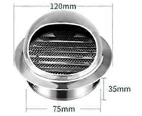 Round Ventilation Grill Hood Vent Grille, 304 Stainless Steel Round ...