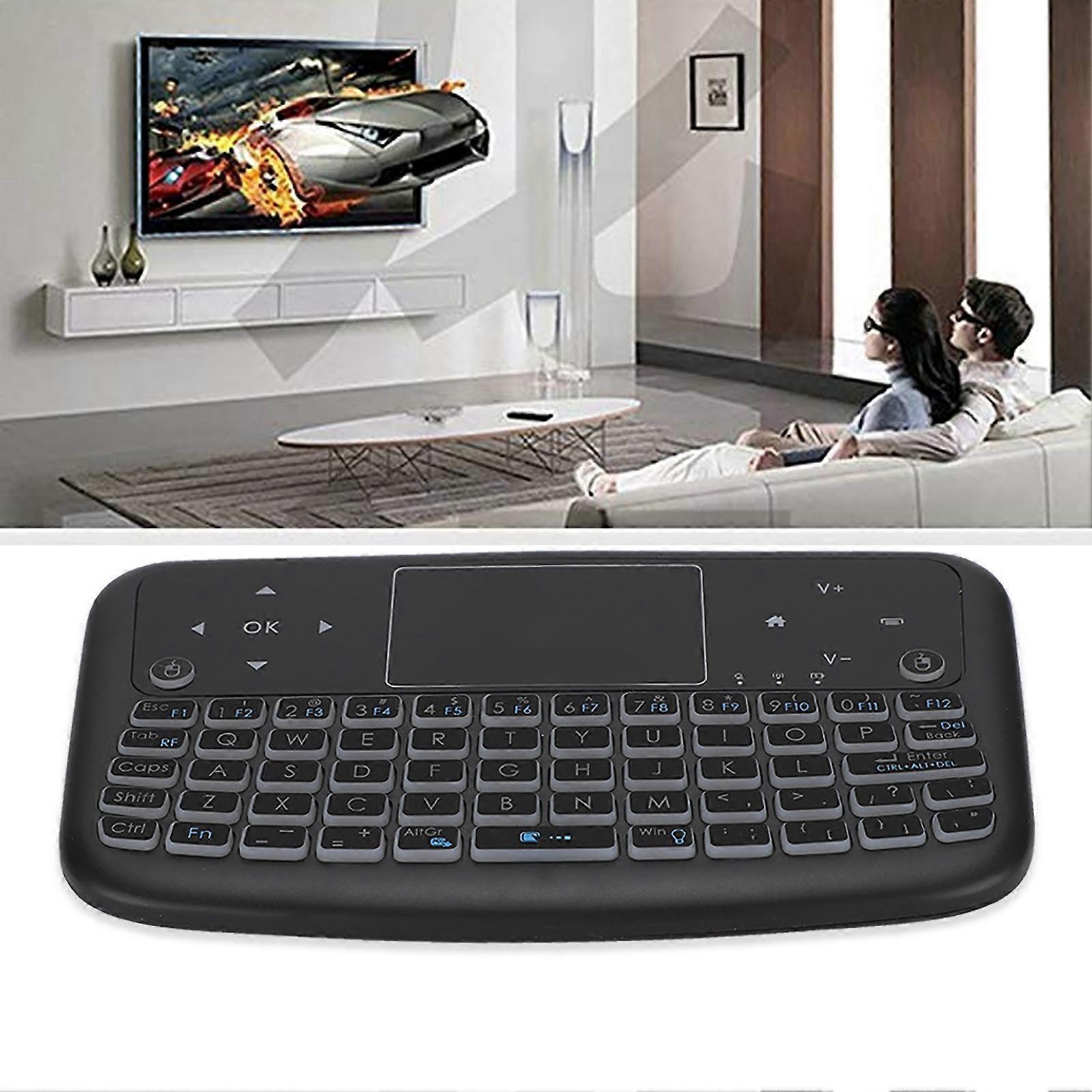 Mini Touch Flat Backlight 2.4G Button Wireless Keyboard Left and Right ...