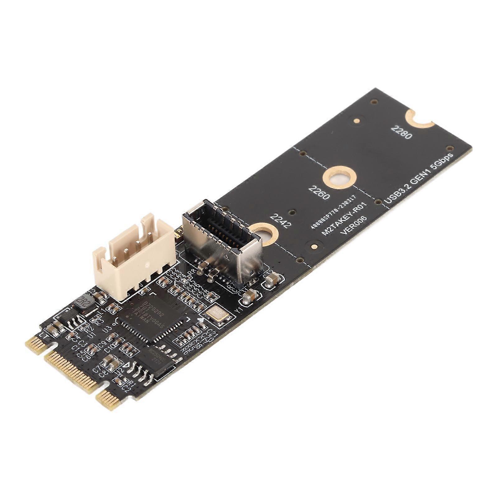 M.2 NVME to Type C Riser Card 20PIN 5Gbps Hot Swap Stable Power Type E ...