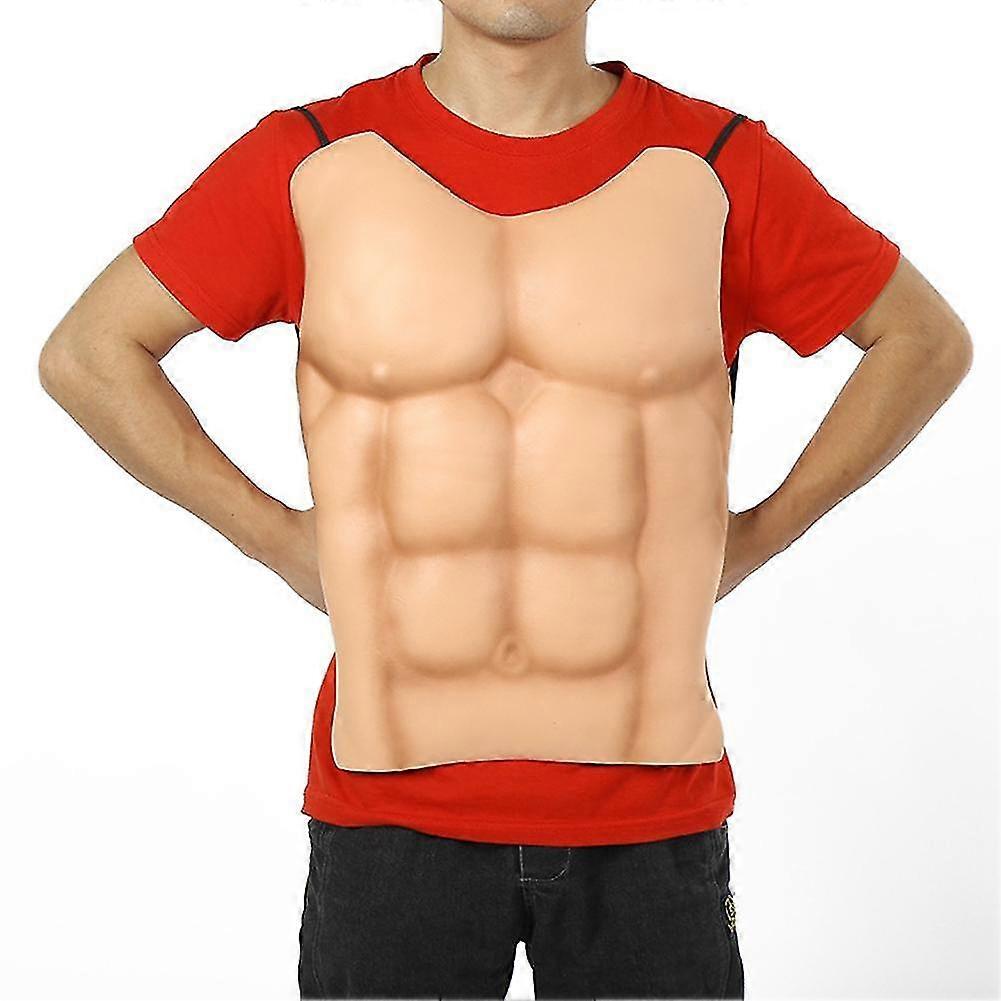 Fake Chest Muscle Belly Six Pack Abs Party Clothes Fit Role-playing Fun ...