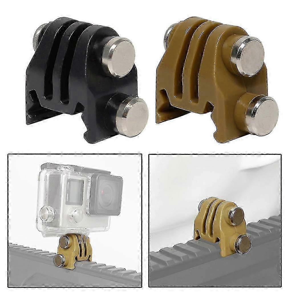 Upgraded Action Camera Rail Mount Fixed Adapter For Picatinny Airsoft ...