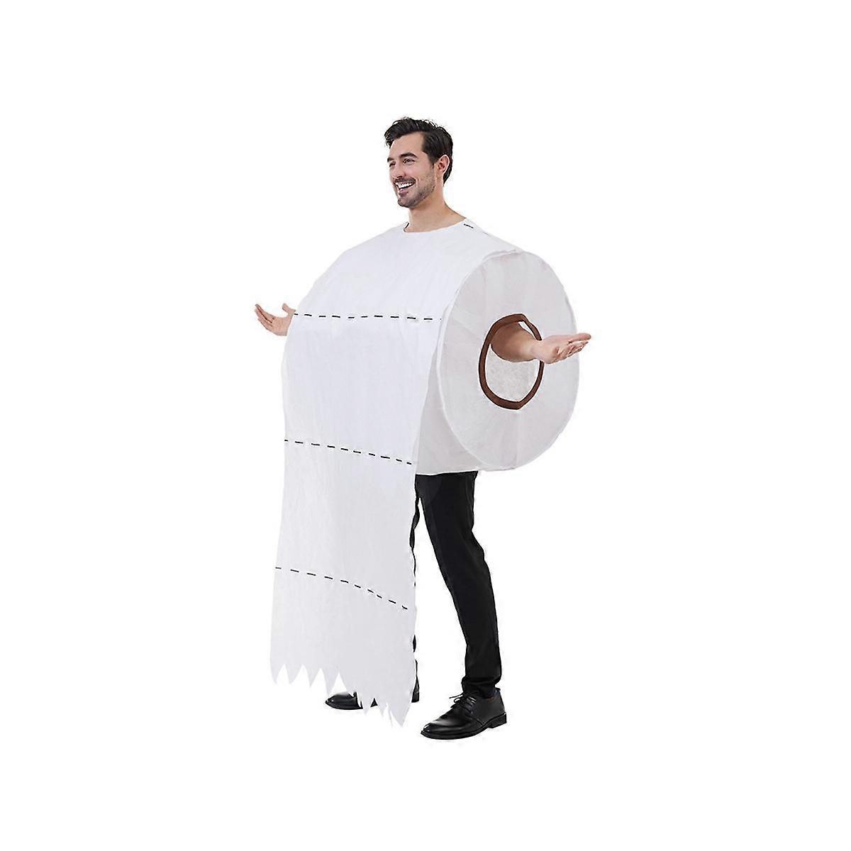 Giant Toilet Paper Roll Adult Costume Hilarious Costume for Men & Women ...