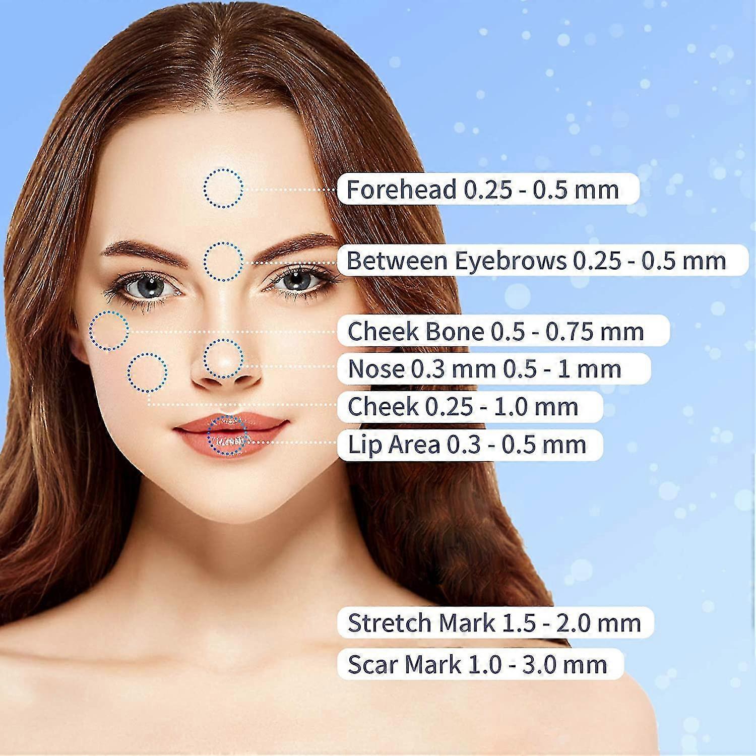 Adjustable Microneedle Derma Stamp For Face Skin Acne Scar Repair And ...