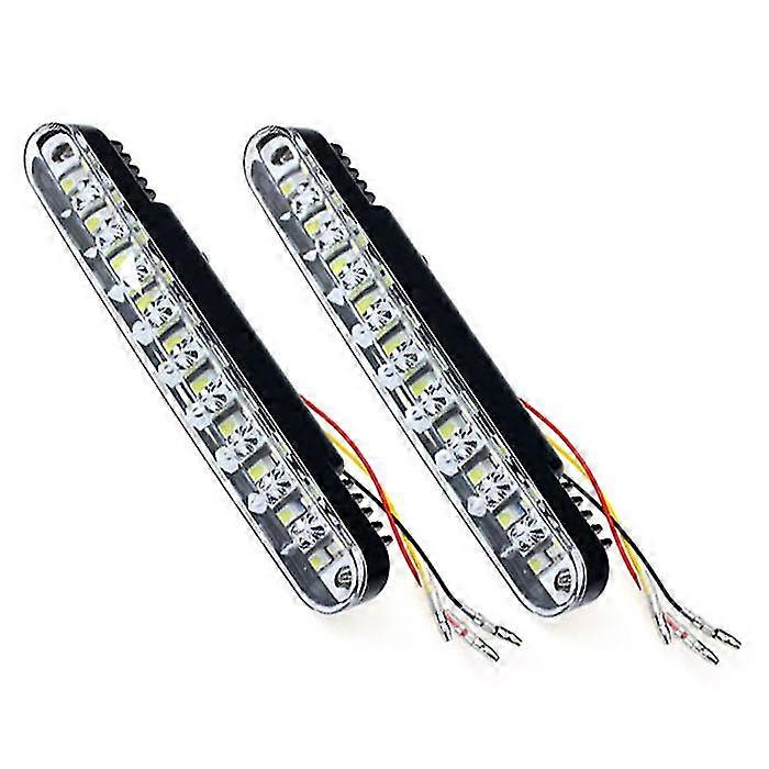 2x 30 Led Car Daytime Running Light Drl Daylight Lamp With Turn Lights ...