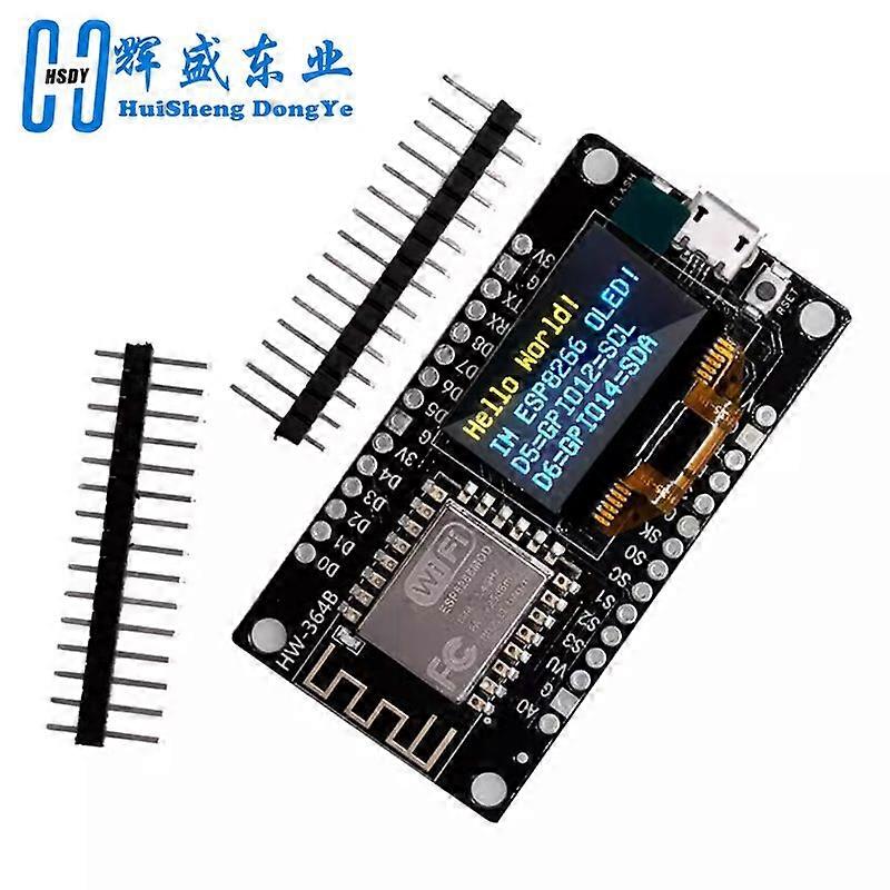GaiBoSi NodeMCU ESP8266 Development Board with 0.96 Inch OLED Display, CH340 Driver Module for ...