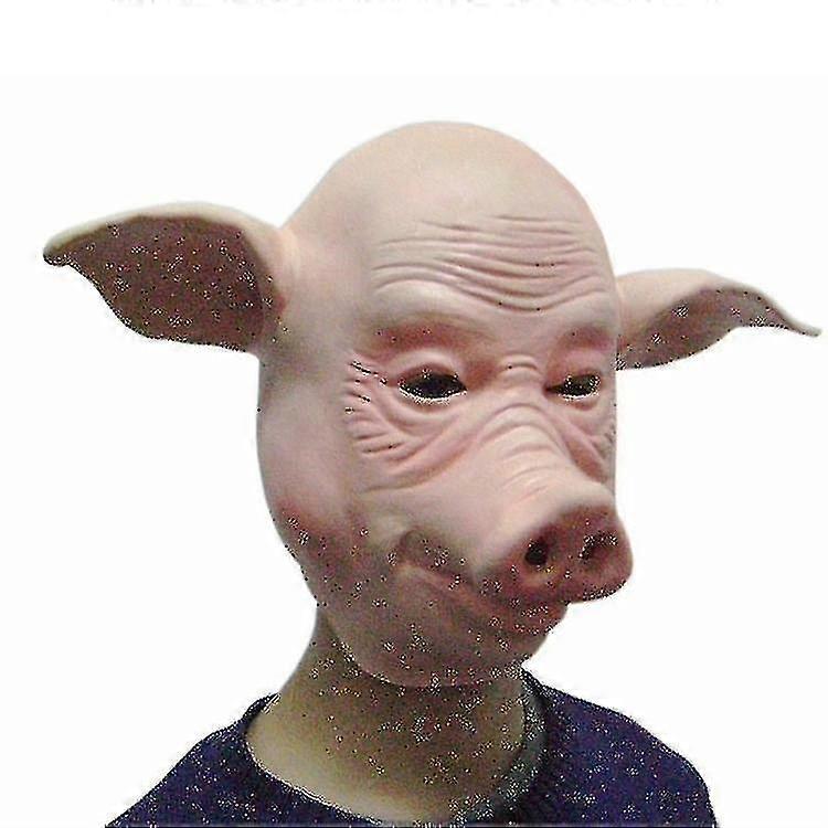 Pig Mask Rubber Animal Costume Mask Costume Fancy | Fruugo UK