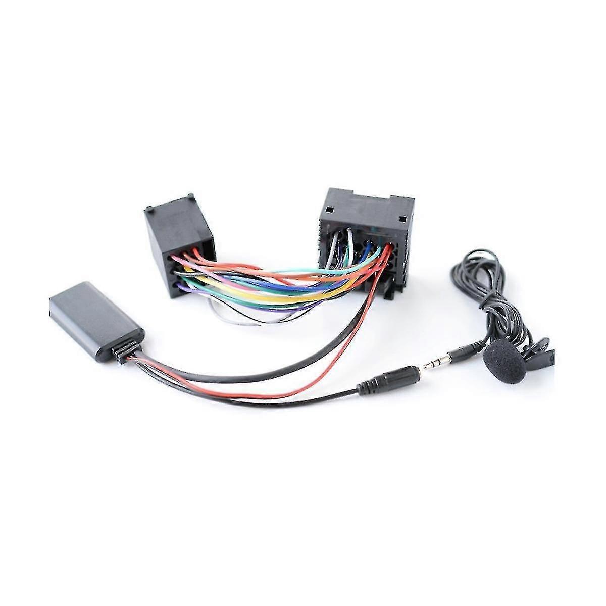 10pin Stereo Bluetooth Aux Adapter Car Stereo Media Jack Compatible For ...