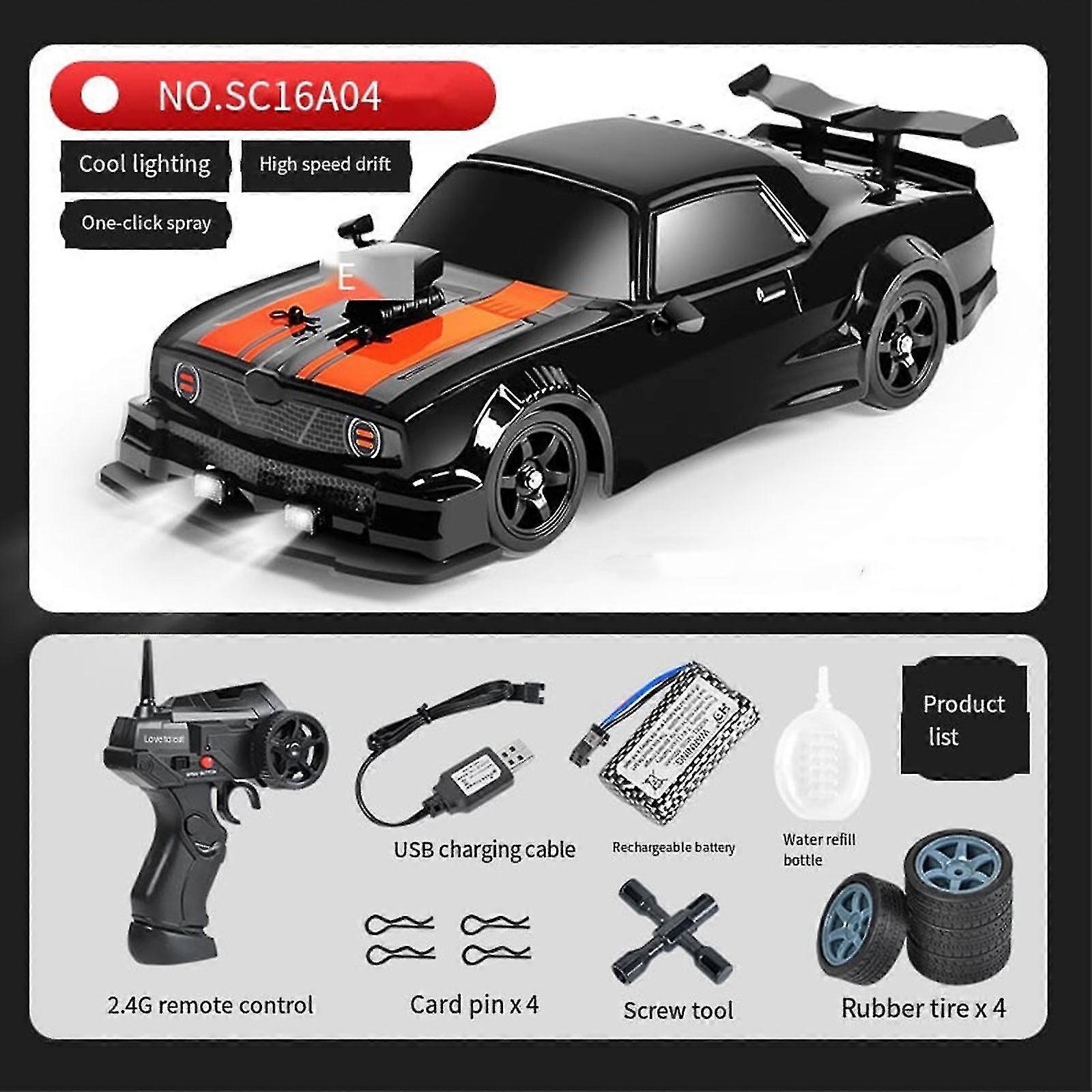 Remote Control Car Rc Drift Car 1:16 Scale 4wd 18km/h High Speed Model ...