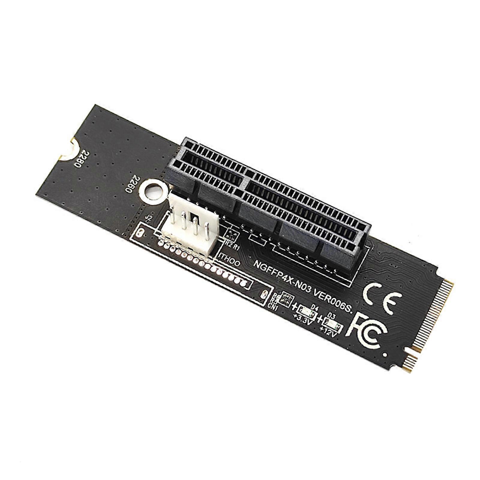 M2 NVME to PCIe X4 X1 Converter with4 Pin/ Sata Cable For PCI for ...