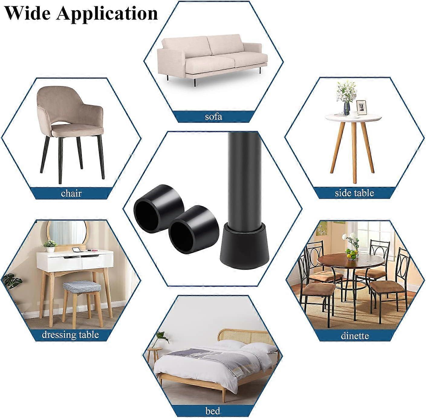 Adjustable Cabinet LegsChair Leg Caps, 16pcs Chair Feet Protectors for ...