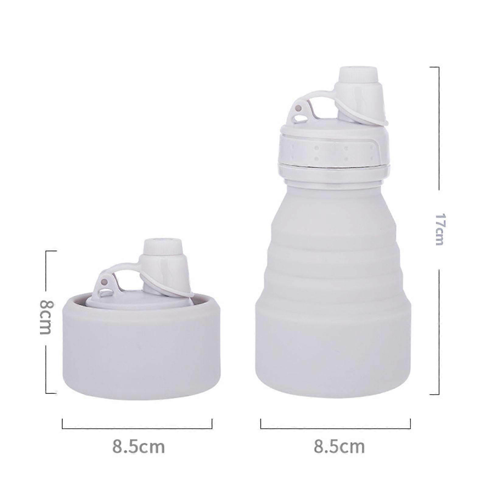 500ml Plastic Folding Cup with Lid Large Capacity Leak-proof Portable ...