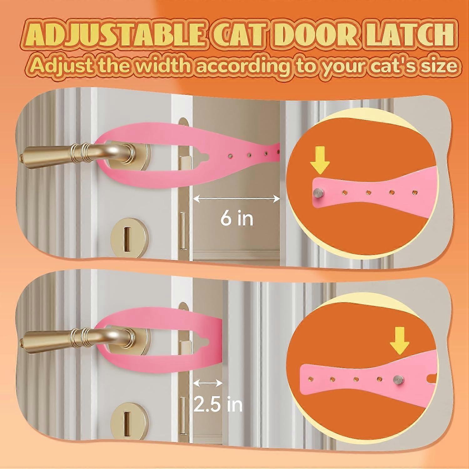 SBSG Cat Door Latch, 2 Pcs Cat Door Stopper Pet Door Latch to Keep Dog ...