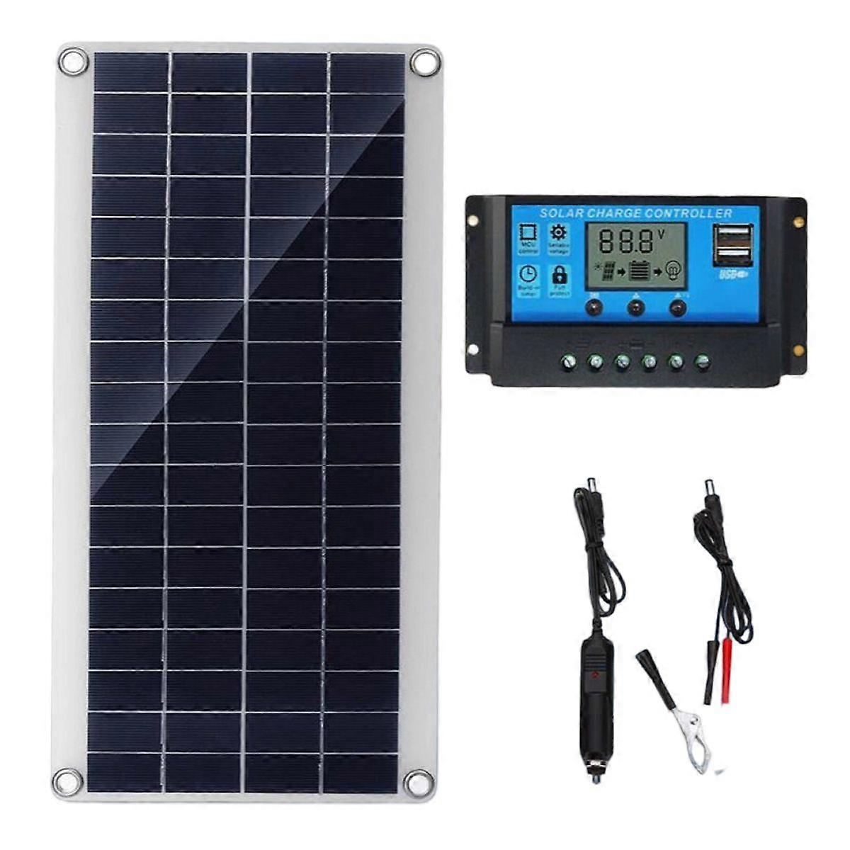 Panneau Solaire 300W 12V, Kit de Panneau Solaire, Chargeur de Batterie Kit avec rgulateur de ...
