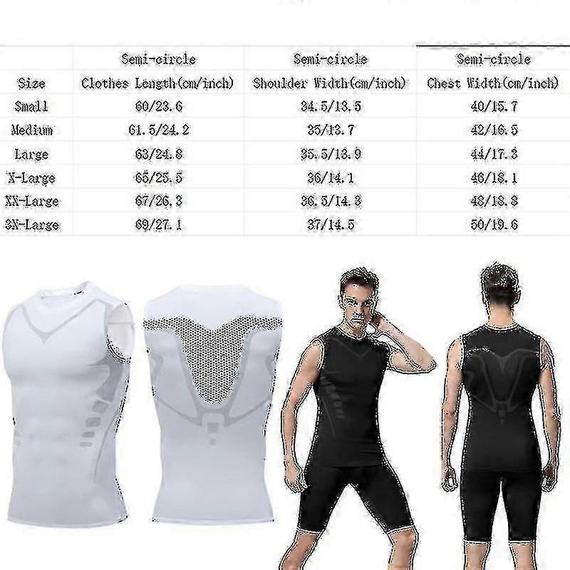 Posture Corrector Vest For Men, Ionic Shaping Sleeveless Shirt | Fruugo UK
