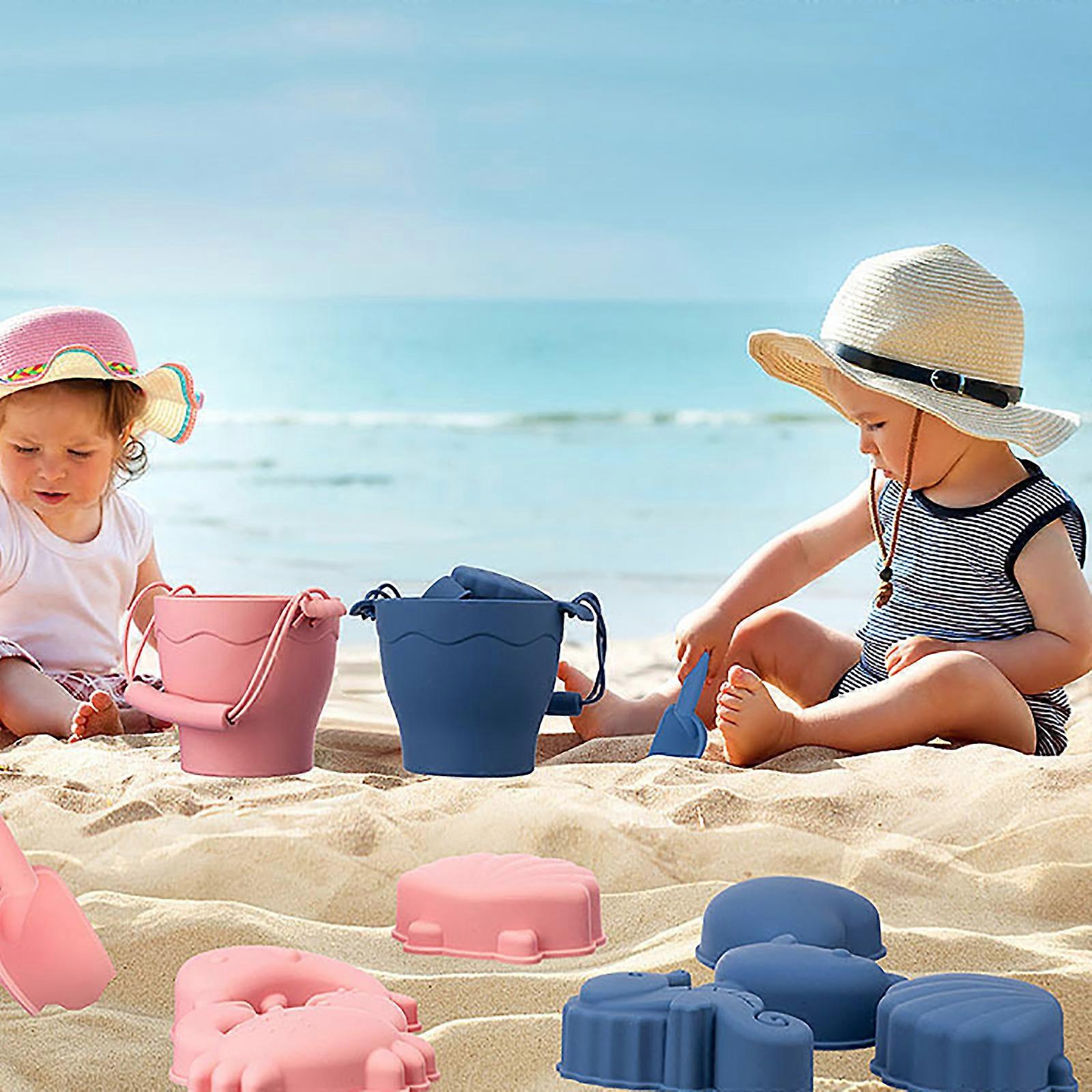 8pcs Summer Sand Bucket Seaside Toy Set Summer Sand Play Water Game ...
