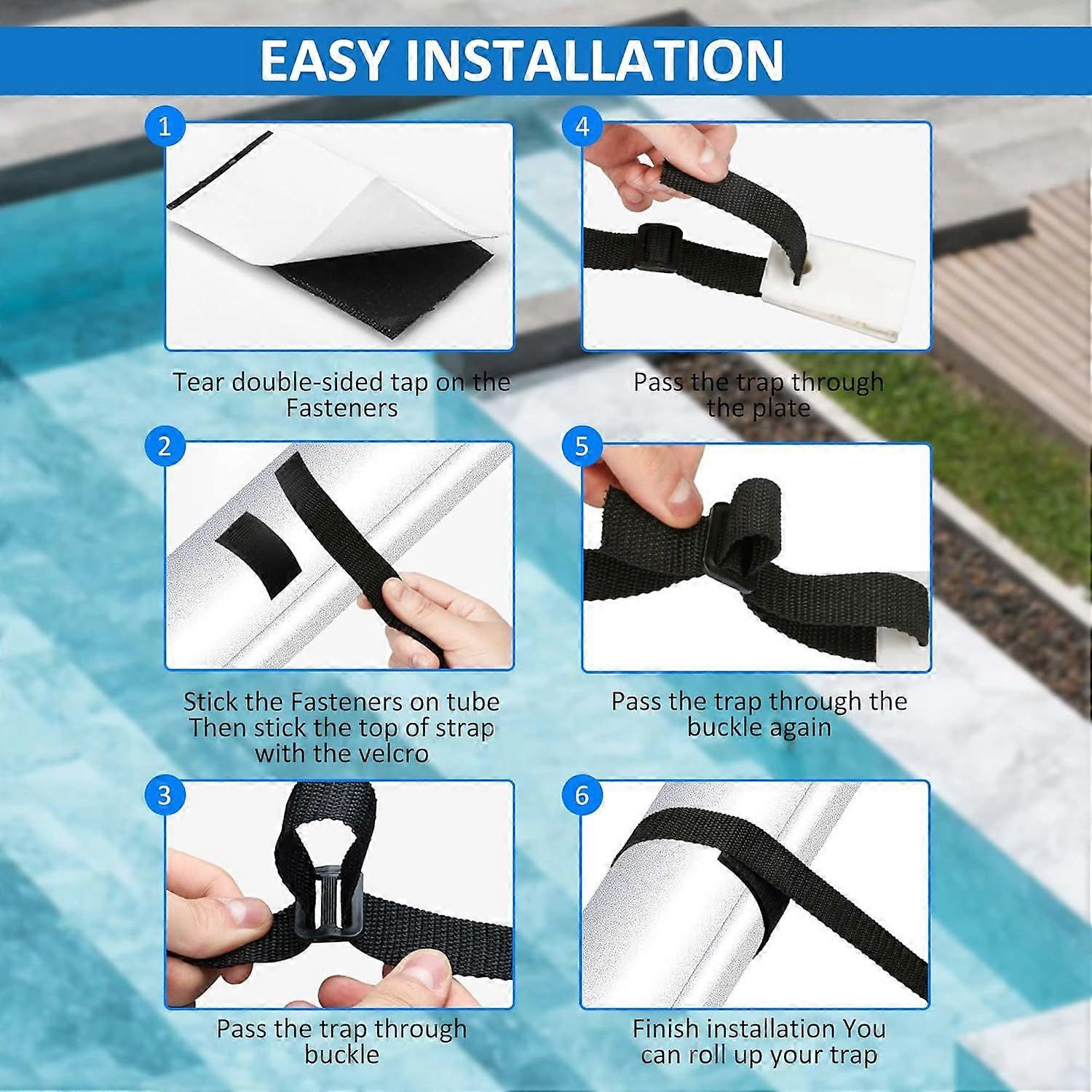 Holding Straps, Accessories Solar Cover Roller Parasol Wheel Set Pool ...