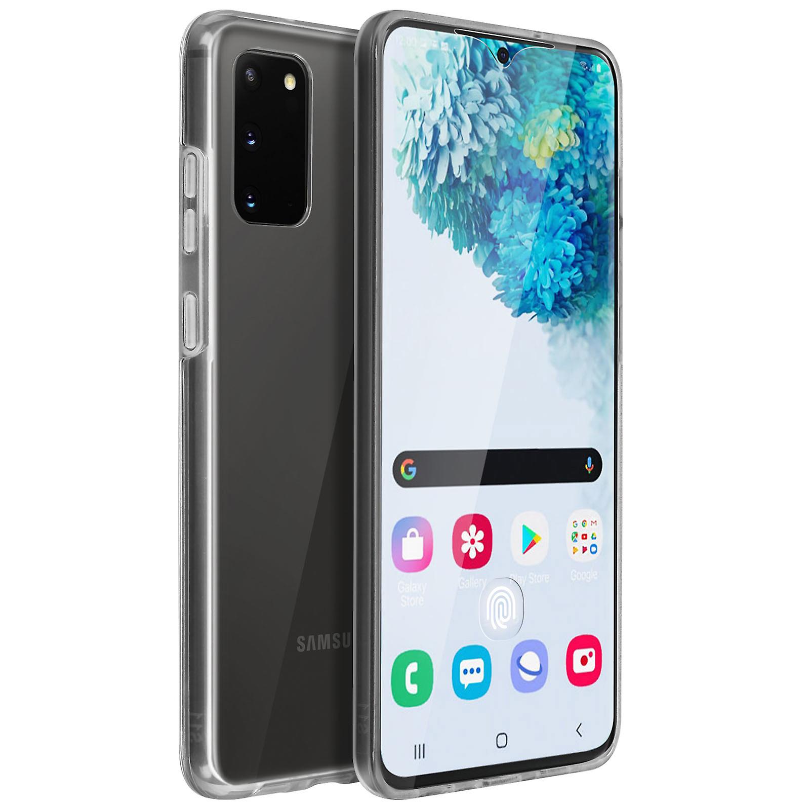 360 Case for Galaxy S20 Flexible Front & Rigid Back - Transparent ...