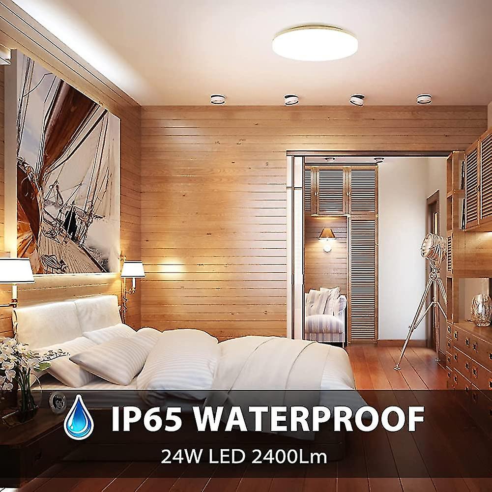 24w Round Bathroom Led Ceiling Light . Ip65 Waterproof Ceiling Light ...
